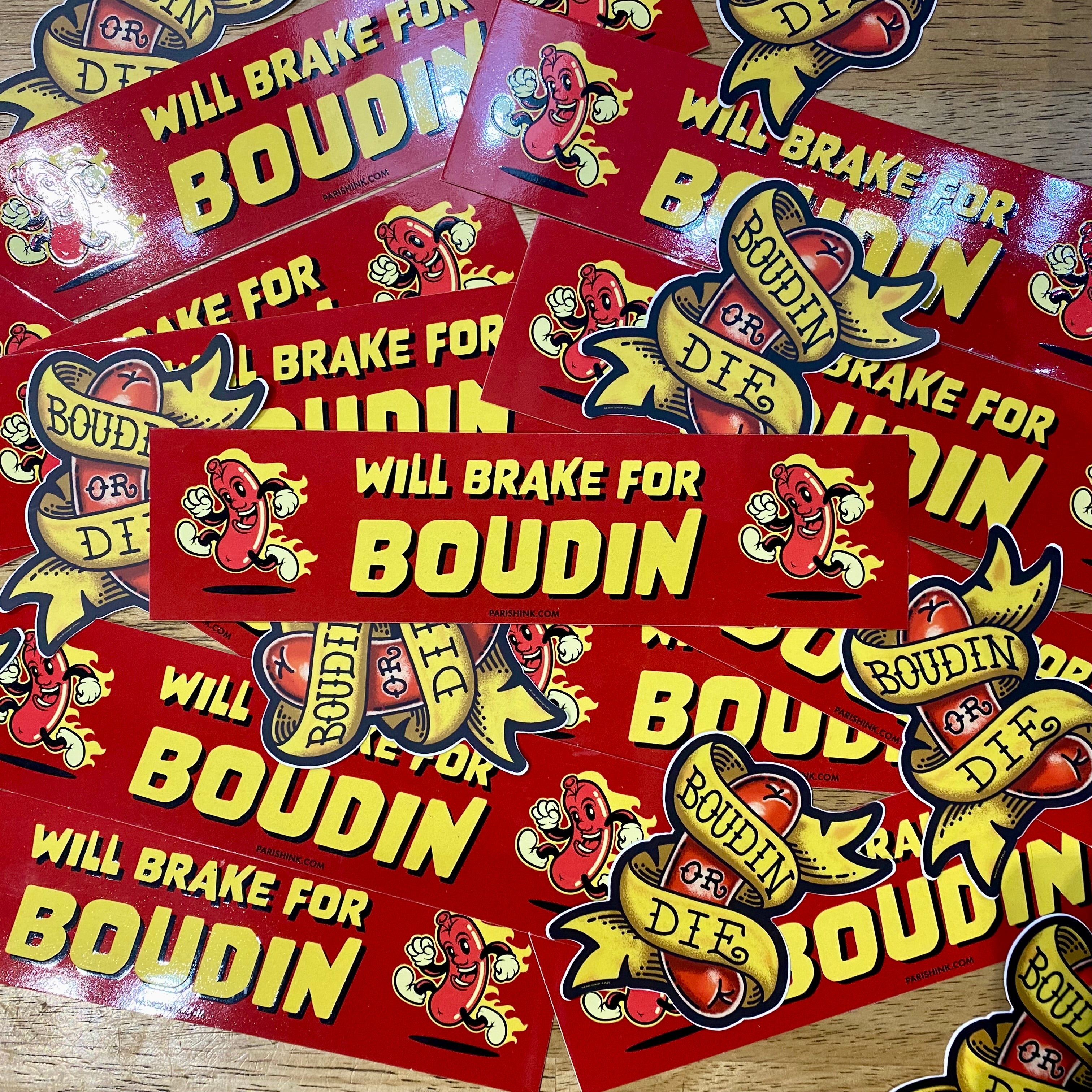 Brake For Boudin Bumper Sticker – Parish Ink