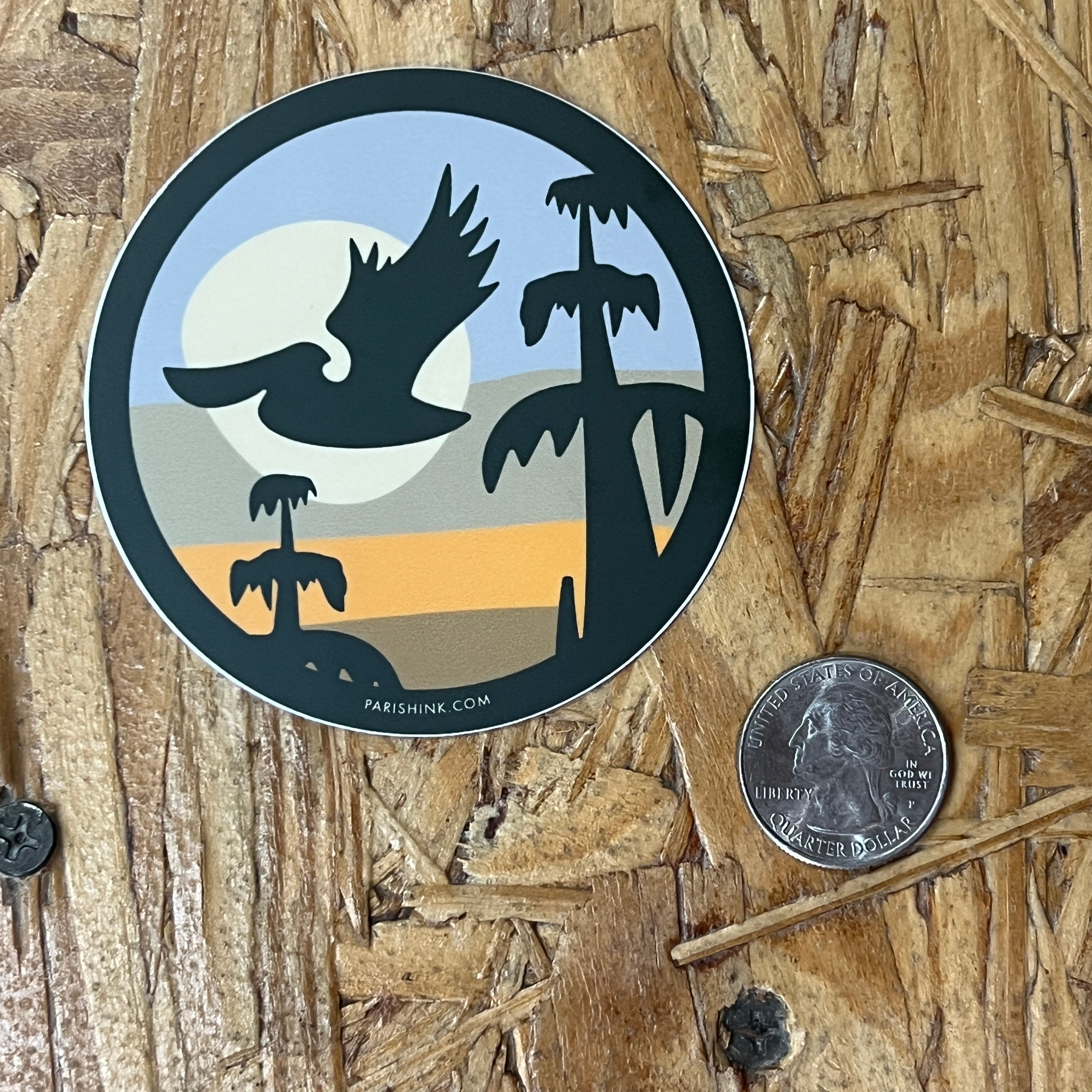 Swamp Scene Sticker – Parish Ink