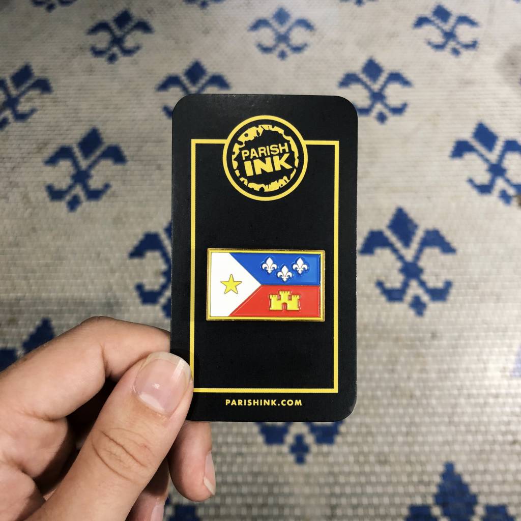 Acadian Flag Enamel Pin – Parish Ink
