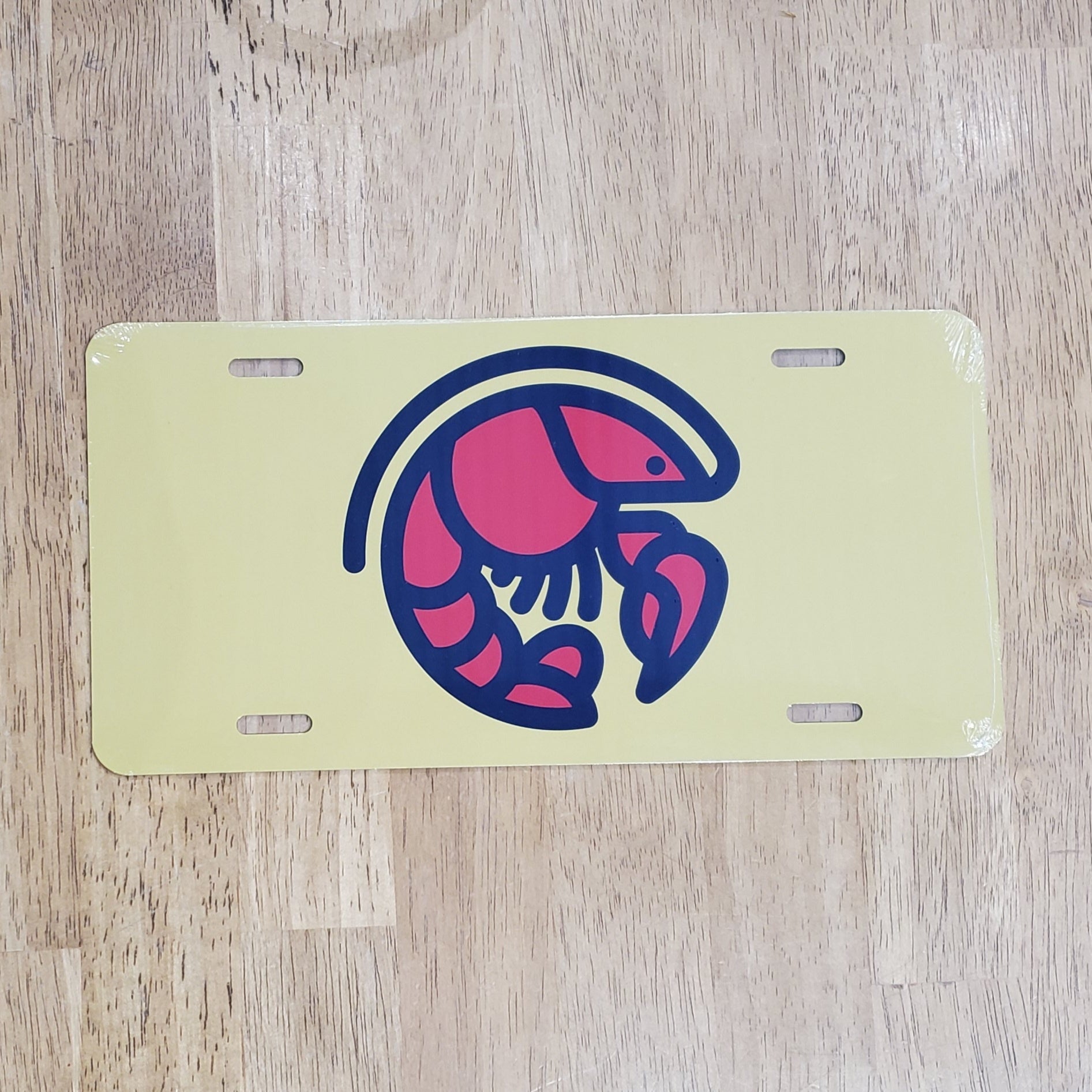 Crawfish Icon License Plate – Parish Ink