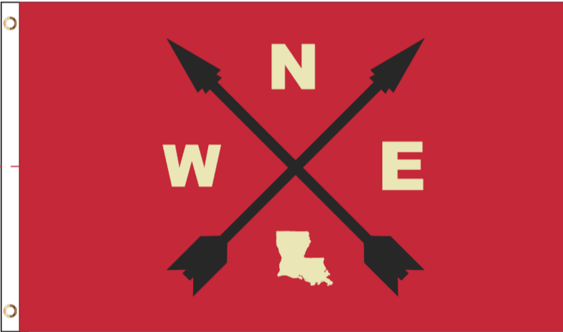 Louisiana Compass Flag 3X5 – Parish Ink