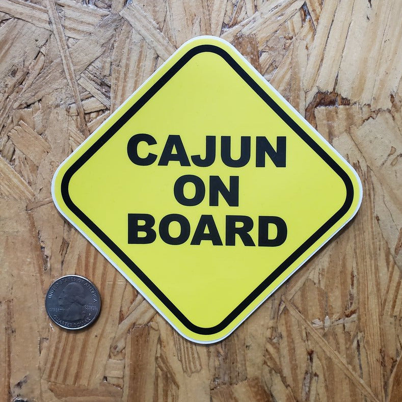 Cajun On Board Sticker – Parish Ink
