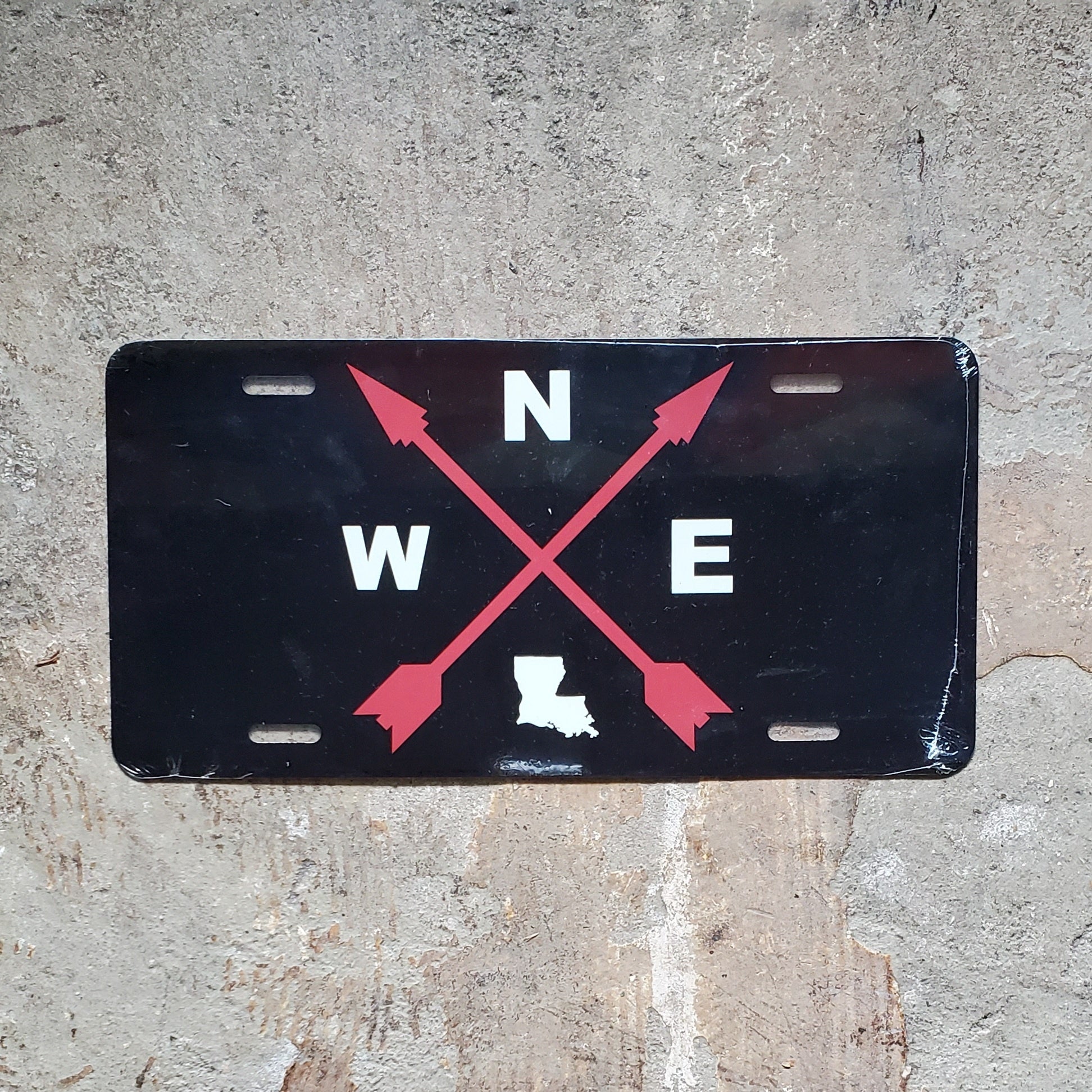 Compass License Plate – Parish Ink