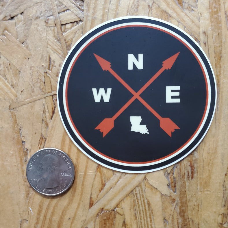 Louisiana Compass Sticker – Parish Ink